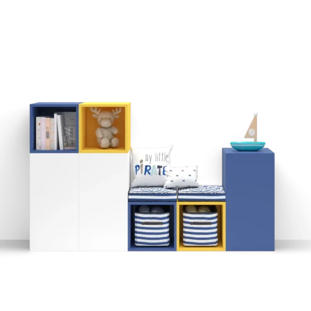 Cubby Storage System with Seating – Letto