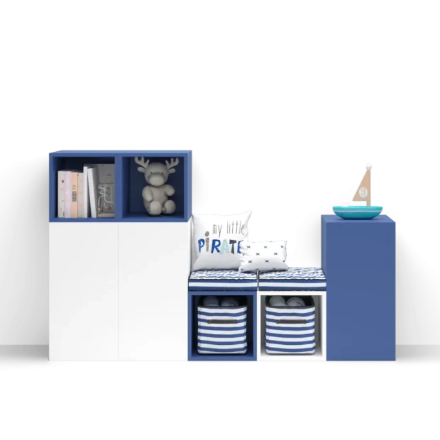 Cubby Storage System with Seating – Letto
