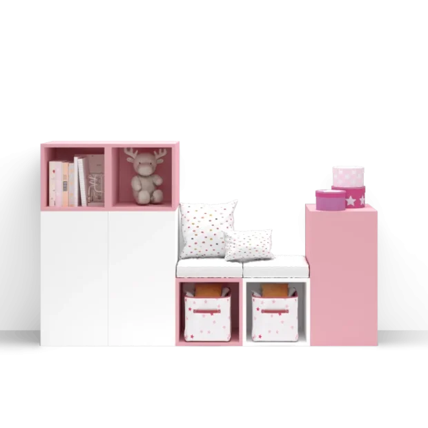 Cubby Storage System with Seating – Letto